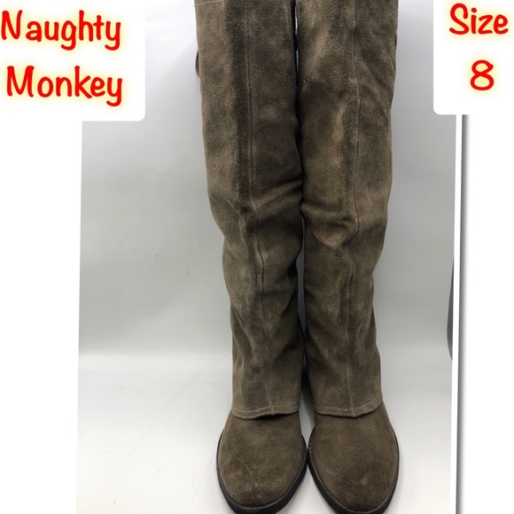 naughty monkey | Shoes | Naughty Monkey Womens Tall Suede Tie Back ...